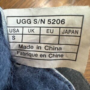 UGG | Shoes | Ugg Boo Bootie Baby Boots Navy Blue Shearling Sz Small 6 ...